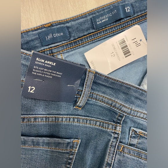 J. Jill | Jeans | J Jill Denim Slim Ankle Seneca Wash Stretch Jeans ...
